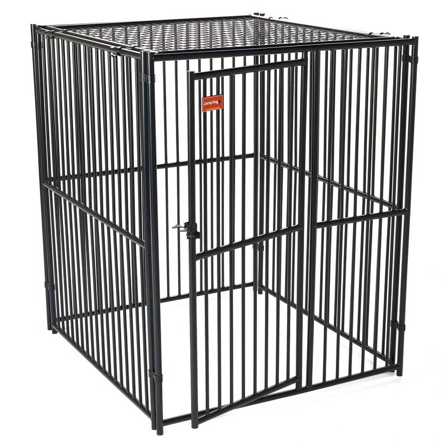 Lucky Dog Modular Dog Kennel With Predator Top, European Style, 72"H x ...