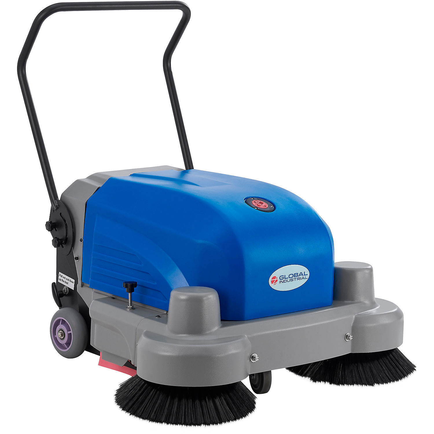 Global Industrial Auto Walk-Behind Sweeper Battery Powered 36" Cleaning ...